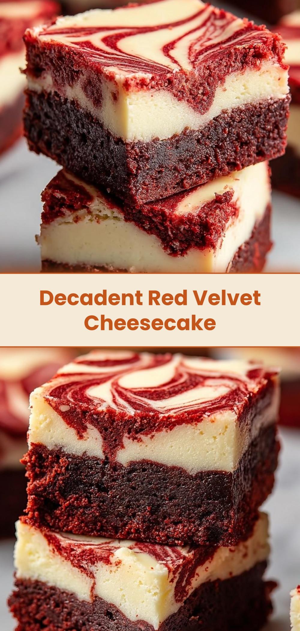 Decadent Red Velvet Cheesecake with Cream Cheese Swirl - Foodiffy